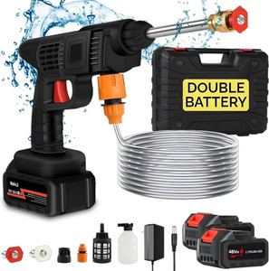 OBEROI'S TRADERS Rechargeable High Pressure Car & Bike Washer Spray Gun ...