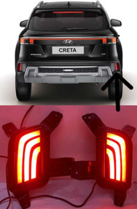 INDMOTIVE REAR BUMPER LIGHT REFLECTOR FOR CRETA 2024 (SET OF 2) Car ...