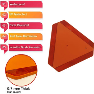 Apsmotiv Triangle Safety Reflectors for Tractor Truck Trailers ...