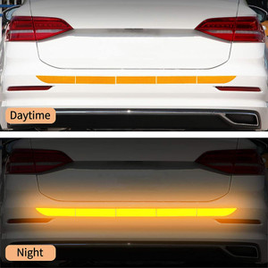 Shakambhri YELLOW Reflector Sticker Warning Strip Protect Car ...