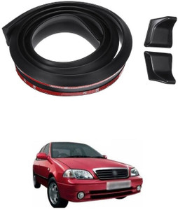 PROEDITION Rear Strip Splitter Spoiler Side Skirt Rubber Carbon ...