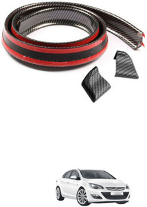 PROEDITION Rear Strip Splitter Spoiler Side Skirt Rubber Carbon ...