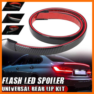 Znee Smart Spoiler for Cars Third Brake Light Turn Signal Red LED Strip ...