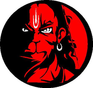 angry hanuman logo Sticker & Decal for Car & Bike Price in India - Buy ...