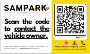 Sampark Me Sticker & Decal for Car Price in India - Buy Sampark Me ...