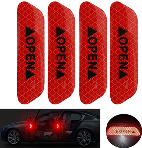 SK STORE Car Door Reflective Warning Sticker Vinyl Car Reflector Light ...