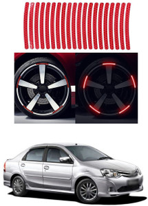 LOVMOTO Wheel Rim Stripe Decal Sticker for Car Motorcycle Bike Etios ...