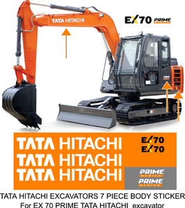 HITACHI EXCAVATORS NAMES Sticker & Decal for Car Price in India - Buy ...