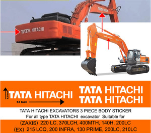 HITACHI EXCAVATORS NAMES Sticker & Decal for Car Price in India - Buy ...