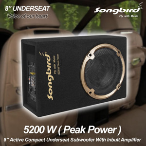 songbird car_subwoofer_8 inch Car High Sound Car Speaker (Black ...
