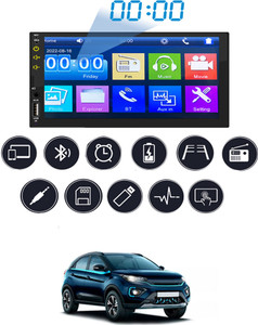 MATIES 7inch Double Din Full Touch Screen With Mirror link For Nexon EV ...