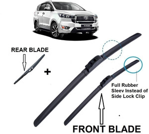 AutoClean FRONT FRAMELESS WIPER & REAR BLADE INNOVA CRYSTA (PACK OF 3 ...