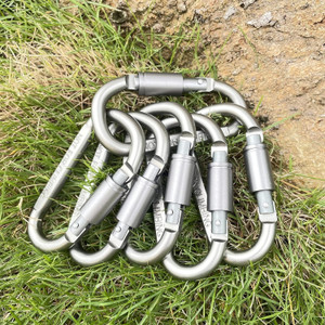 ActrovaX Improved Spring-Loaded Gate D Ring Carabiner Locking Carabiner ...