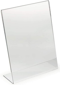 smyalifox Acrylic L Shape Manu Display Stand (A4) L 8.5 X H11Inch(3mm ...