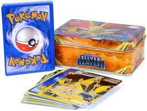 Sukon Card Game with Multi Color Tin Box Silver Tempest Booster Packs ...