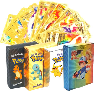 Bestdeals Pokemon Card for Kids 55 mix high hp Real Hp V Max GX EX V ...