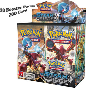 Bluebell Steam Siege Pocket Monsters Card Game Booster Packs for Kids ...