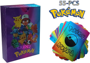 MOONZA Waterproof 55pcs Pokemon Rainbow Card Box V Series Vmax Gx Ex ...