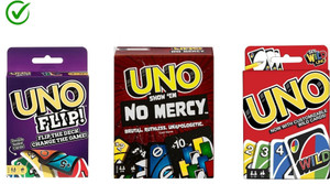 ToyShaala Complete UNO Game Set Featuring Flip Side, Ruthless, and ...