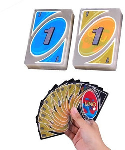CrazyBuy NewWaterproof Clear UNO Cards PVC Plastic Transparent Playing ...