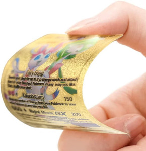 Craveon 55 Golden Poki Playing Foil Card Assorted for Kids - 55 Golden ...