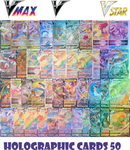 TCG Playing cards with holographic effect set of 50 - Playing cards ...