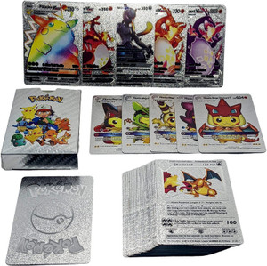 MOONZA Pokemon Cards Shinning Silver Plastic Cards V Series Vmax Gx ...
