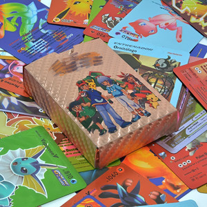 Ignite Waterproof 55pcs Pokemon Multi Card Box V Series Vmax Gx Playing ...