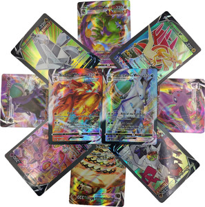 Wiska 100pcs (23 VMAX Series + 77 V Series) Pokemon VMAX Cards Pack ...