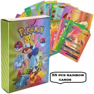 CrazyBuy 55 Rainbow Cards Deck Box(V, GX, EX & Basic) - 55 Rainbow ...