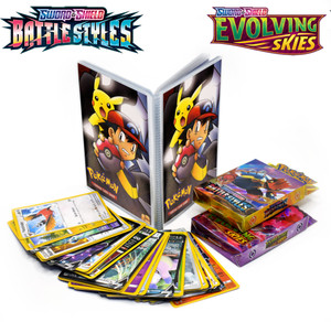 Craveon Poke-Moon Evolving Skies & Battle Style Cards With 26 Pages ...