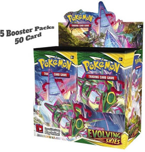 Sukon EVOLVING SKIES Pocket Monsters Trading Card Game Booster Packs ...