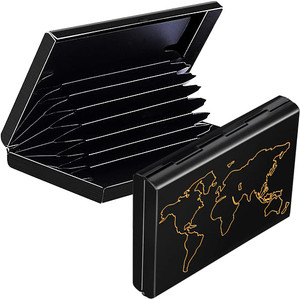 Flipkart.com | Flipkart SmartBuy Black RFID Blocking World Map Metal ...