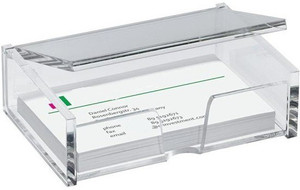 Flipkart.com | RASPER Clear Acrylic Business Card Holder Visiting Card ...