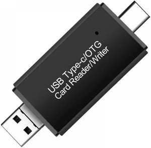 TECHGEAR Card Reader USB 2.0 Type C Micro SD TF OTG Smart Memory ...