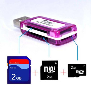 PARANDIV USB 2.0 Card Reader Supported For Micro SD,Mini SD,SD,SDXC ...