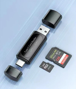 Good One USB-A 3.0 & Type C High-Speed Multi-Card Reader Supports All ...