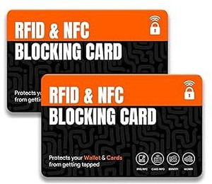 tinydabba RFID & NFC Blocking Cards (2-Pack) - Ultra-Thin Contactless ...
