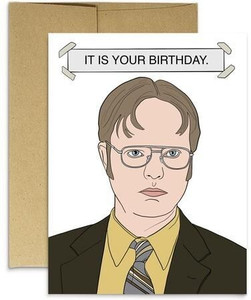 craft maniacs OFFICE SITCOM A5 LAMINATED GREETING CARD Greeting Card ...