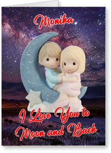 Midas Craft I Love You Monika Greeting Card Price in India - Buy Midas ...