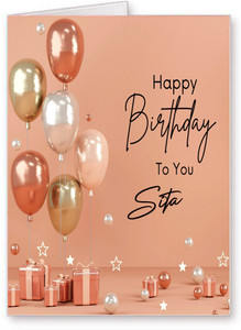 Midas Craft Sita Happy Birthday Greetings Card 36. Greeting Card Price ...