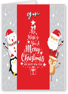 Midas Craft Gopi Merry Christmas and Happy New Year Greeting Card Price ...