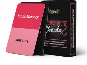 Quirky Hai Naughty Charades Game- Adult Party Game for Friends with 3 ...