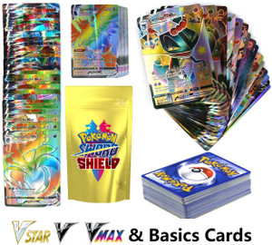 Bestie Toys Pokemon Cards Sword And Shield Vmax V Vstar And Basic Shiny ...