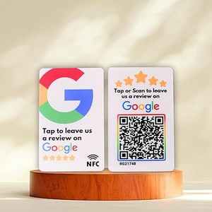 tinydabba Google Review NFC Card | Along with QR Code Business Card ...