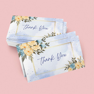 RINKON Thank You Cards Pack 100 Small Business Return Gifts Packaging ...