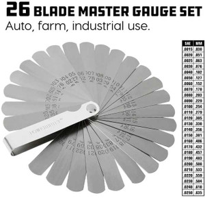 KAVYA TOOLS POWER 26 BLADE MASTER FEELER GAUGE SET Cutting Marking ...