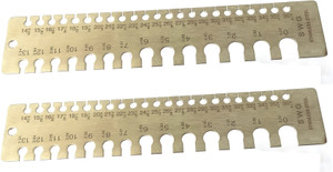 DUMDAAR Rectangular SWG Wire thickness gauge measuring tools (pack of 2 ...