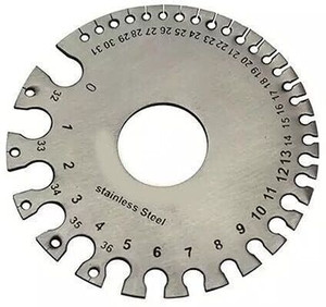 NITYA Round Thickness Stainless Steel Wire Gauge Diameter for Measuring ...