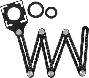 Mass Pro Aluminium Alloy Six Fold Measuring Ruler / Ceramic Tile Hole ...